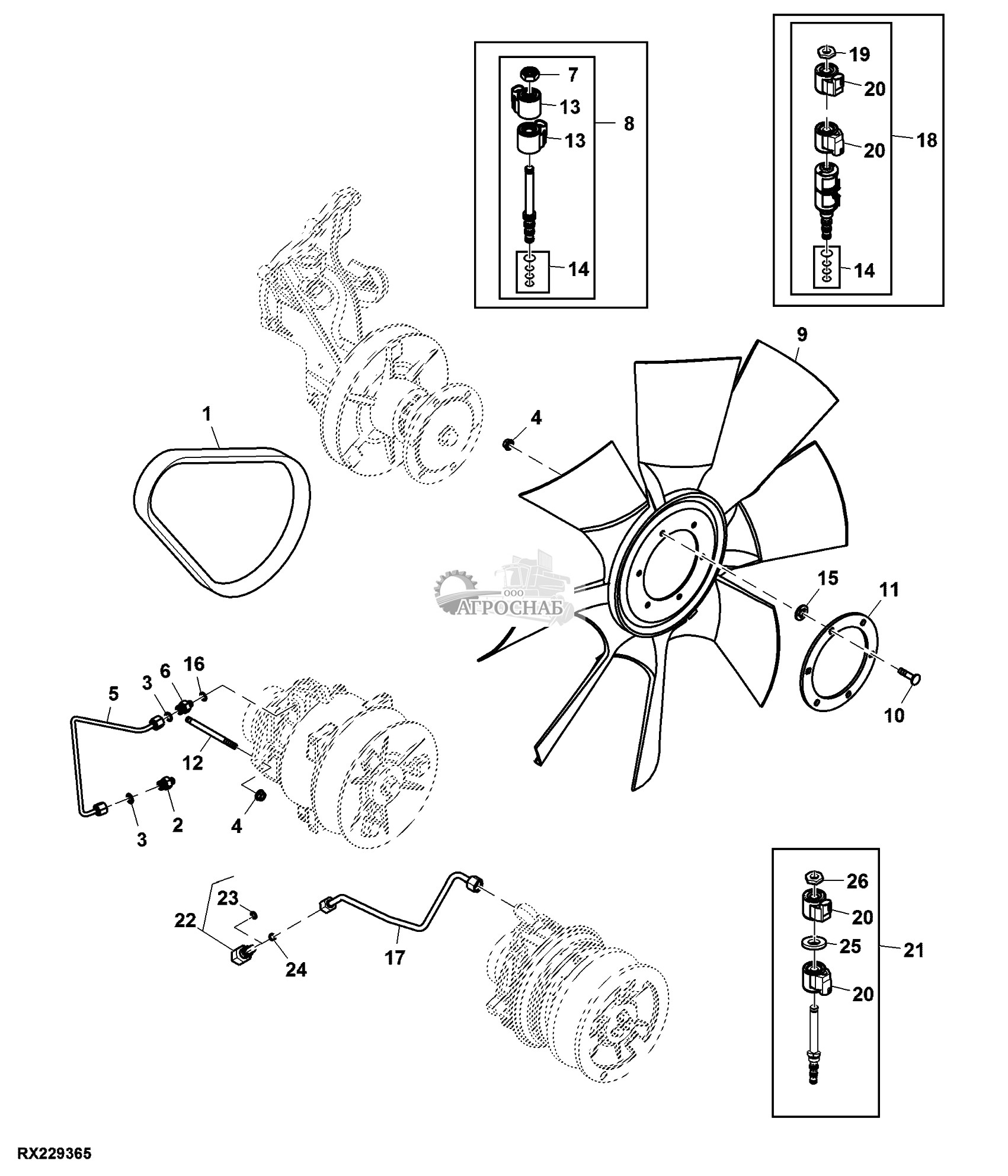 Alphabetical Index: 25 - Fan and Radiator